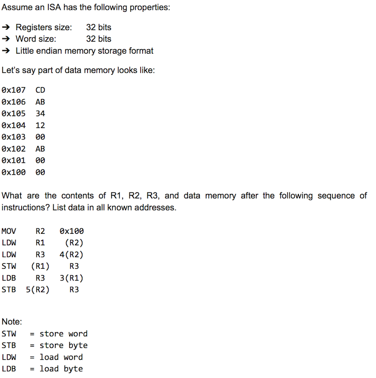 Solved I tried to reason about each instruction best I | Chegg.com