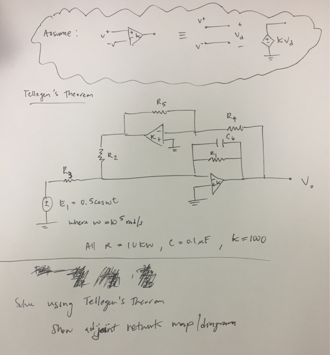 Solved Network theory, tellegen's theorem- mapping adjoint | Chegg.com