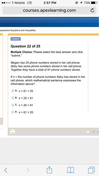 Solved Please select the best answer and dick "submit" Megan | Chegg.com