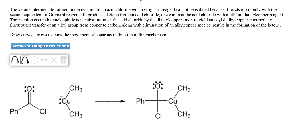 Solved The ketone intermediate formed in the reaction of an | Chegg.com
