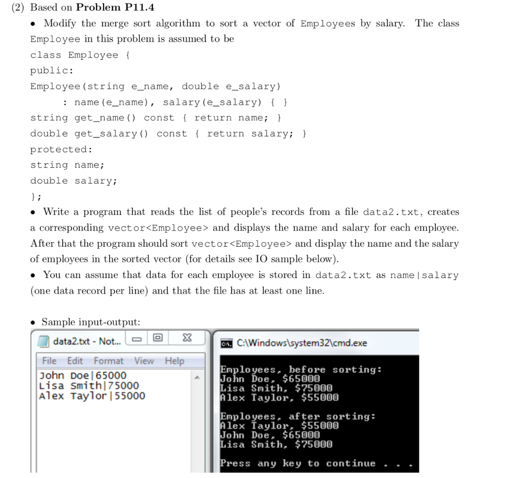 Exercise P11.6. Consider the binary search function | Chegg.com Exercise P11.6. Consider the binary search function | Chegg.com