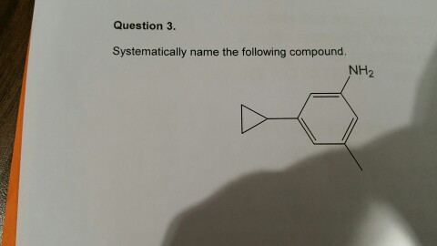 Solved Systematically name the following compound. | Chegg.com