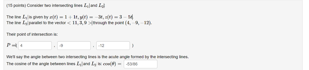 Solved Consider two intersecting lines L_1 and L_2: The | Chegg.com