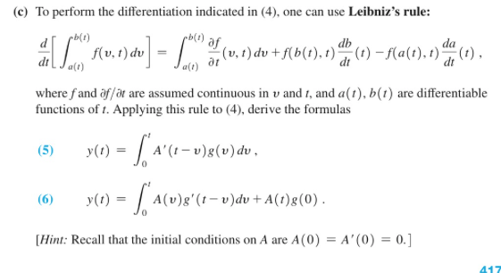 Solved Duhamel's Formulas For a linear system governed by | Chegg.com