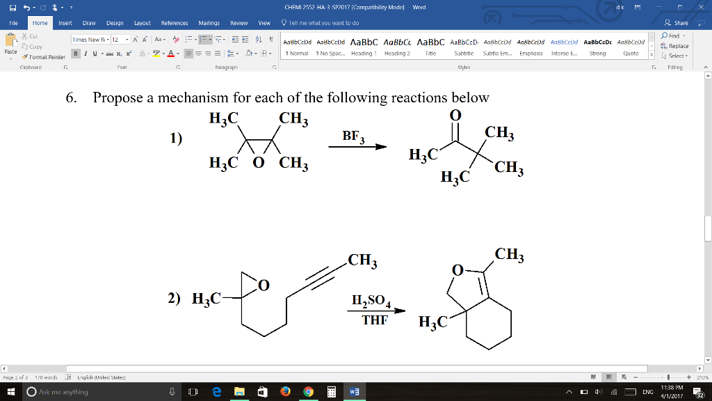 Solved Propose a mechanism for each of the following | Chegg.com