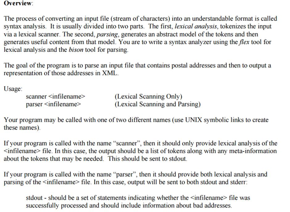 Overview: The process of converting an input file | Chegg.com