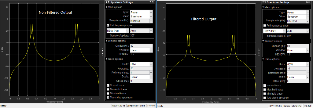 Solved Spectrum Settings Main options Spectrum Settings | Chegg.com
