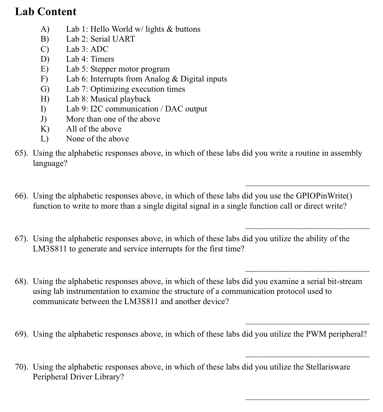Lab Content A) Lab 1 : Hello World w/ lights & | Chegg.com