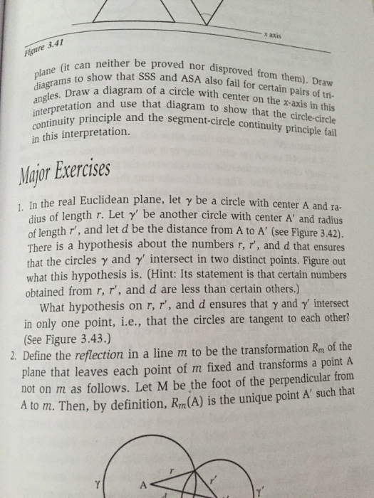 Solved In the real Euclidean plane, let gamma be a circle | Chegg.com