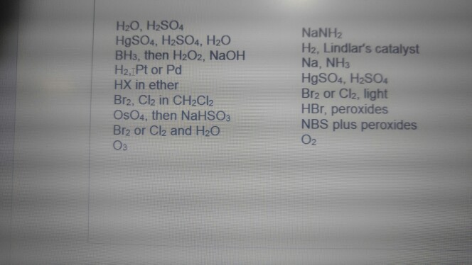 Solved H2O, H2SO4 HgSO4, H2SO4, H2O BHs, then H202, NaOH | Chegg.com