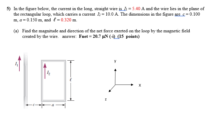 Solved In the figure below, the current in the long, | Chegg.com