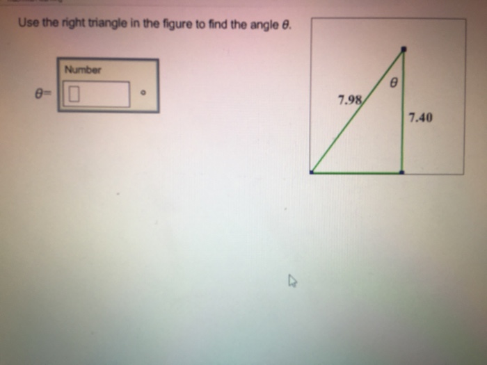 Solved Use the right triangle in the figure to find the | Chegg.com