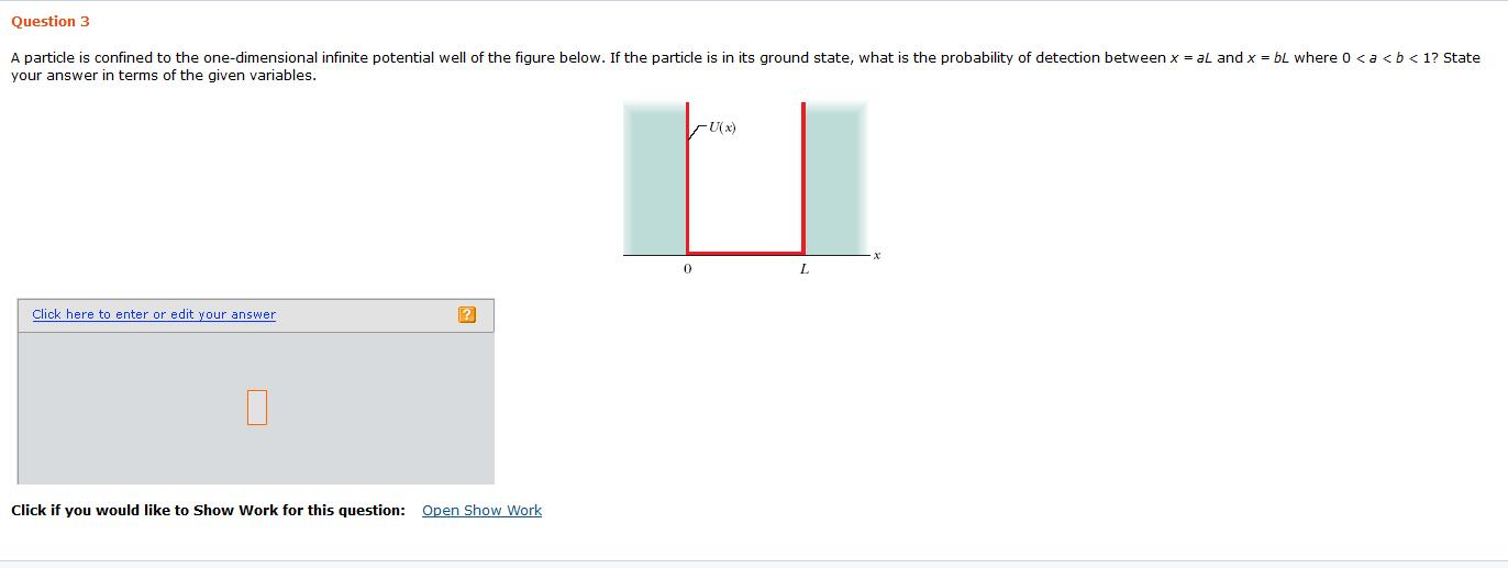 Solved A particle is confined to the one-dimensional | Chegg.com Solved A particle is confined to the one-dimensional | Chegg.com