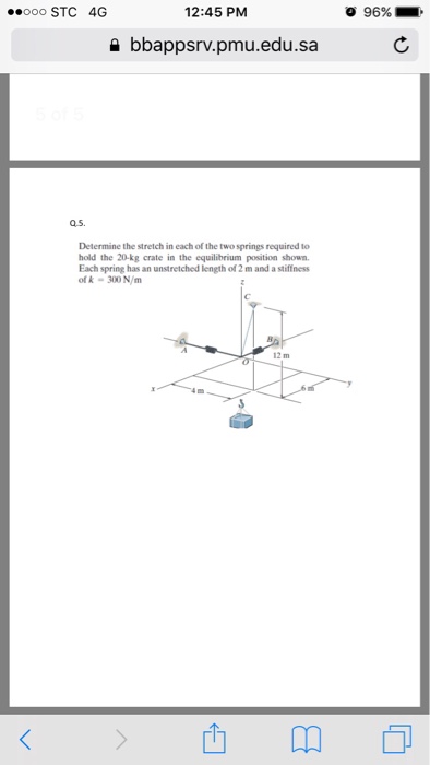 Solved ooo STC 4G 12:45 PM o 96% a bbappsrv.pmu.edu.sa GEEN | Chegg.com