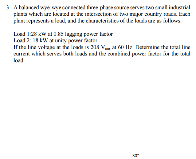 Solved A balanced wye-wye connected three-phase source | Chegg.com