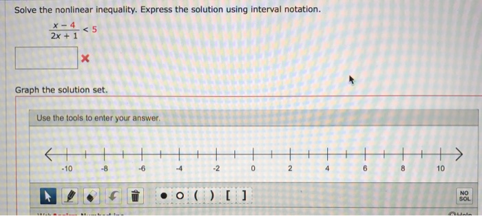 Solved Solve the nonlinear inequality. Express the solution | Chegg.com