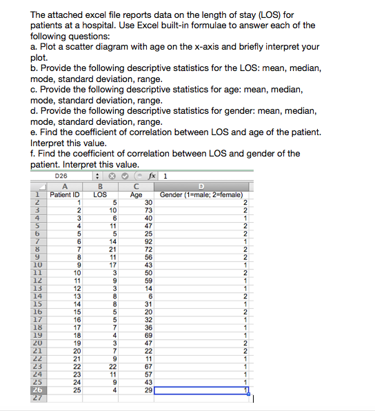 Solved The Attached Excel File Reports Data On The Length Of 
