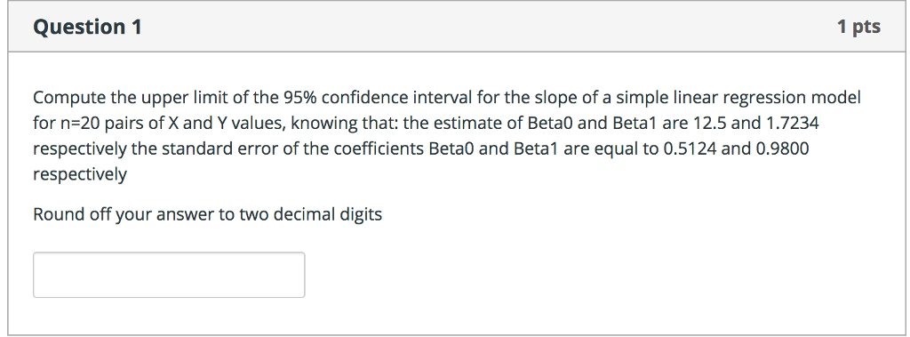 Solved Compute the upper limit of the 95% confidence | Chegg.com