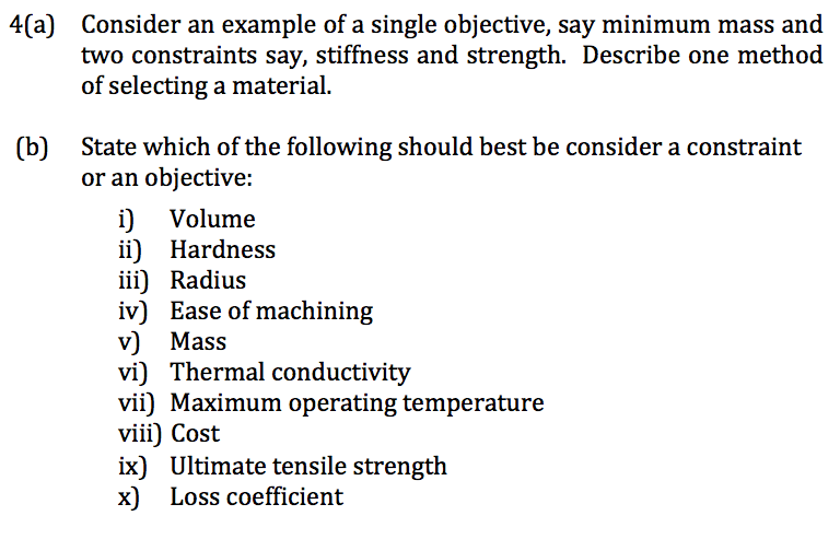Solved Consider an example of a single objective, say | Chegg.com