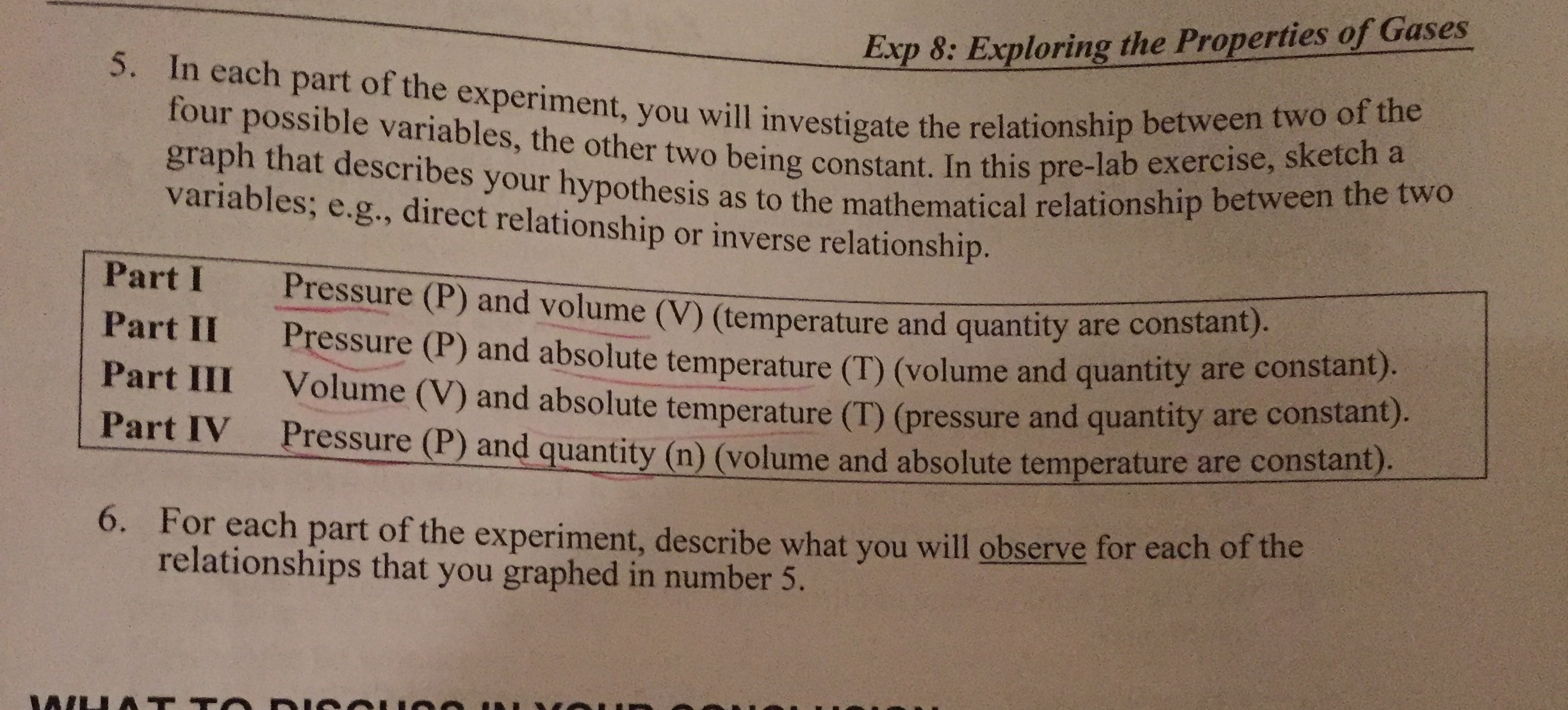 Solved In Each Part Of The Experiment You Will Investigate 6234