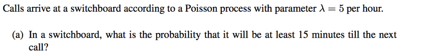Solved Calls arrive at a switchboard according to a Poisson | Chegg.com