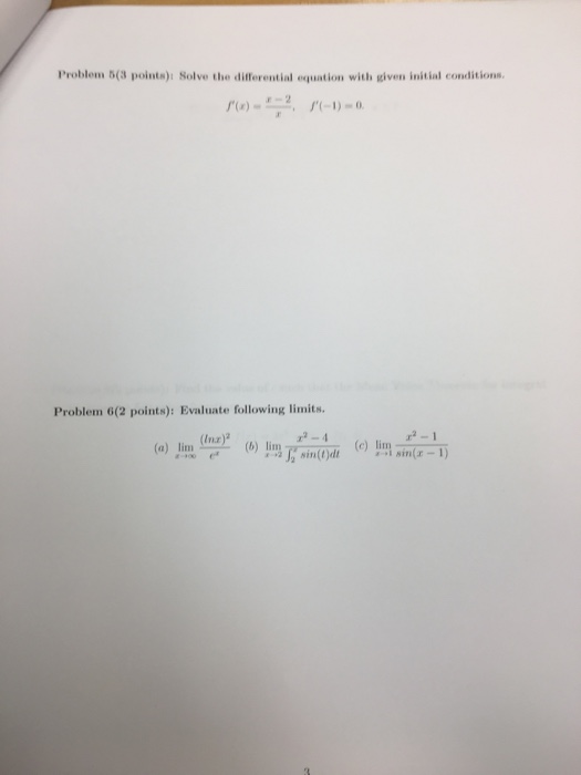 Solved Solve the differential equation with given initial | Chegg.com