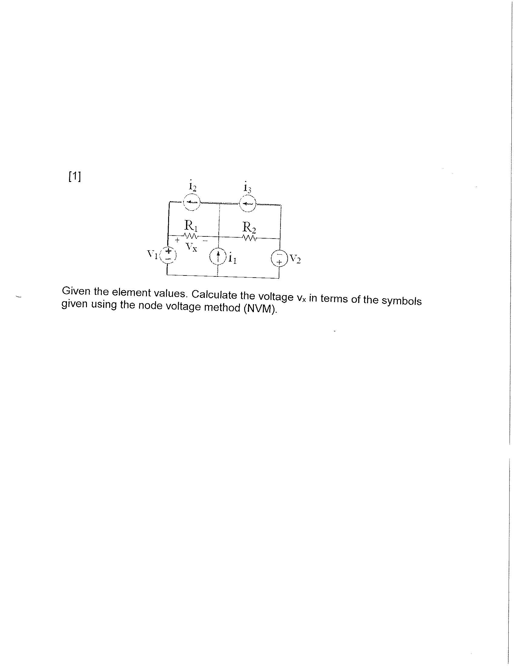 Solved Given the element values. Calculate the voltage v_x | Chegg.com