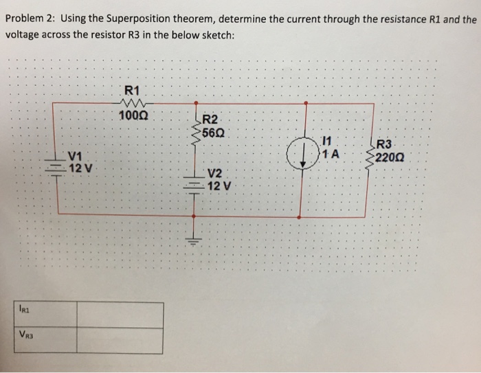 Solved Using the Superposition theorem, determine the | Chegg.com