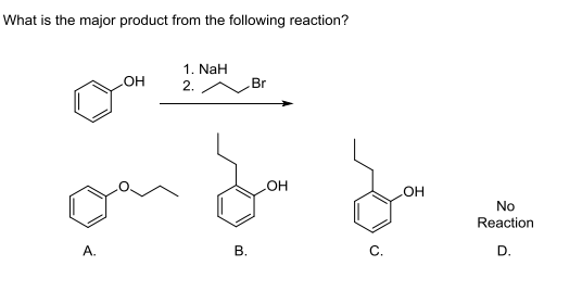 Solved What is the major product from the following | Chegg.com