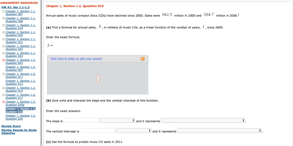 Solved Assignment Resources Chapter 1 Section 1 2 Question