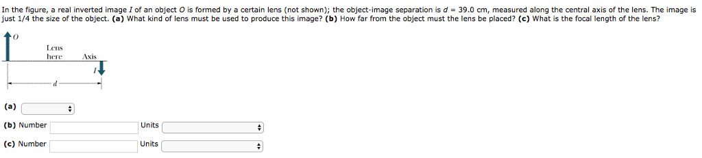 Solved In the figure, a real inverted image I of an object O | Chegg.com
