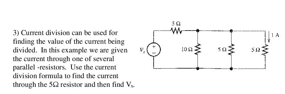 Solved Current division can be used for finding the value of | Chegg.com