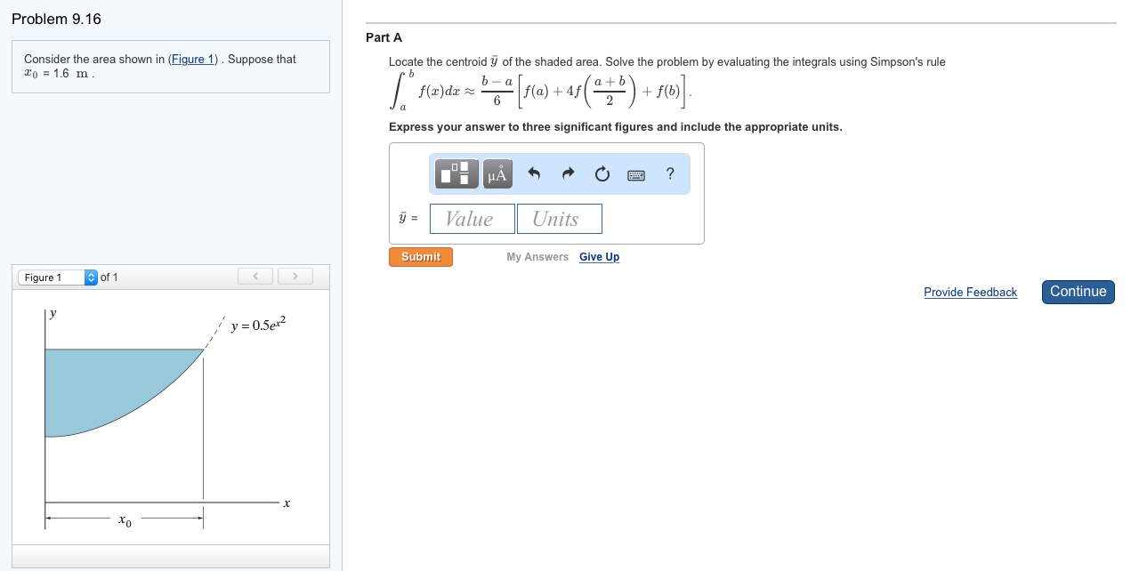 Solved Locate the centroid y of the shaded area. Solve the | Chegg.com