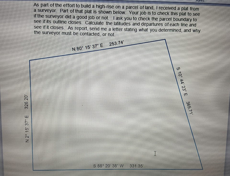 Solved As part of the effort to build a high-rise on a | Chegg.com