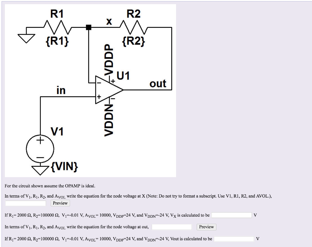 Solved R1 R2 iR2) in For the circuit shown assume the OPAMP | Chegg.com