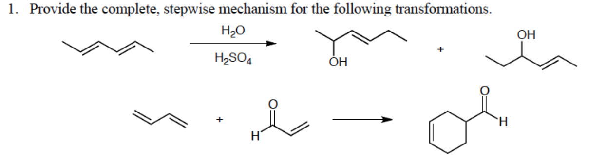 Solved Provide the complete, stepwise mechanism for the | Chegg.com