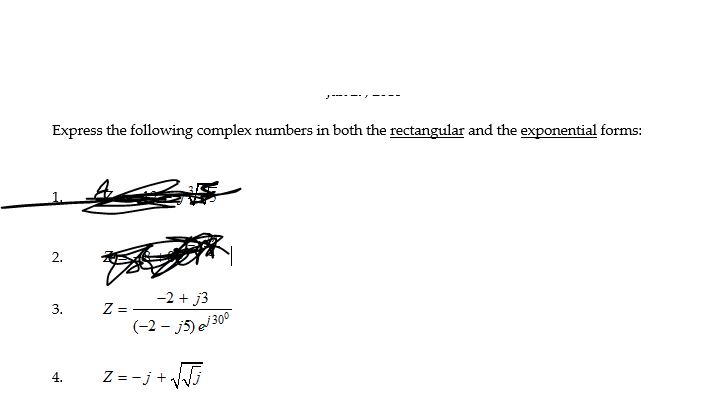 Solved Express the following complex numbers in both the | Chegg.com