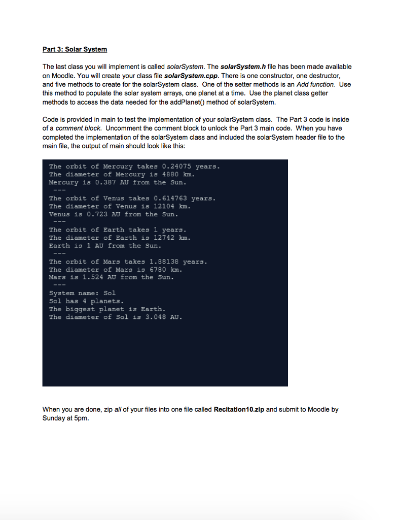 Solved Recitation Activit For today's recitation activity | Chegg.com