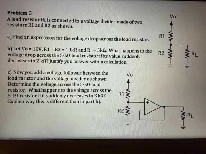 Solved Problem 3 A load resistor RL is connected to a | Chegg.com
