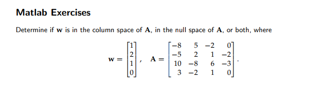 Solved This is Matlab question of Linear Algebra, and it | Chegg.com