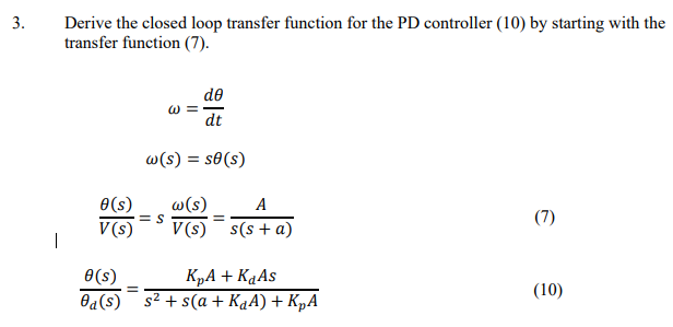 Solved 3. Derive the closed loop transfer function for the | Chegg.com Solved 3. Derive the closed loop transfer function for the | Chegg.com