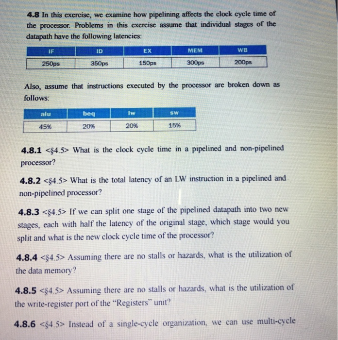 Solved In This Exercise We Examine How Pipelining Affects 