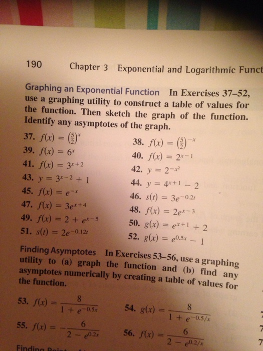 Solved Graphing an Exponential Function In Exercises 37-52, | Chegg.com
