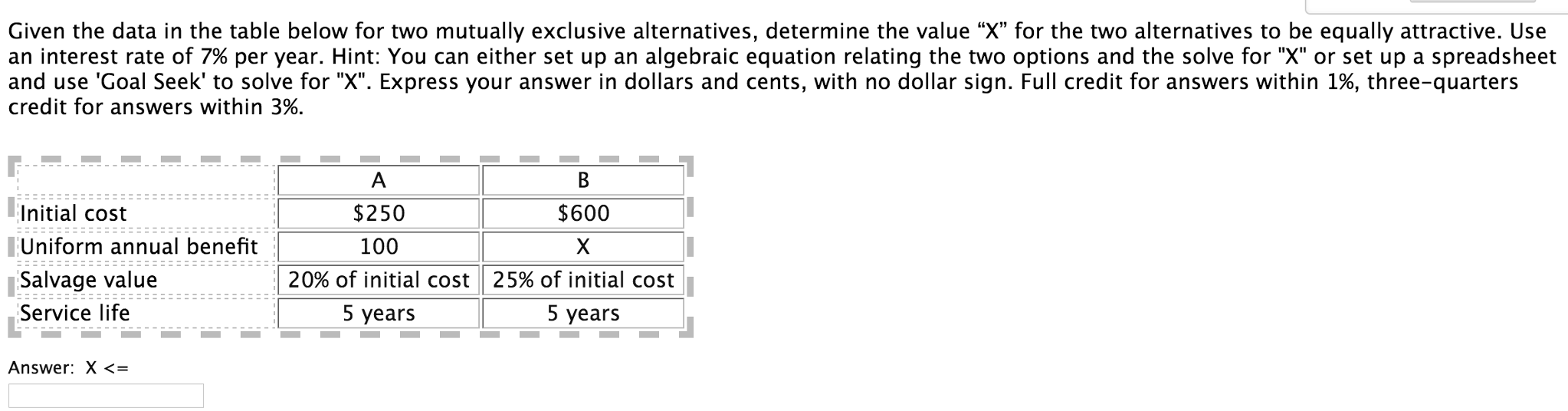 Solved Given the data in the table below for two mutually | Chegg.com