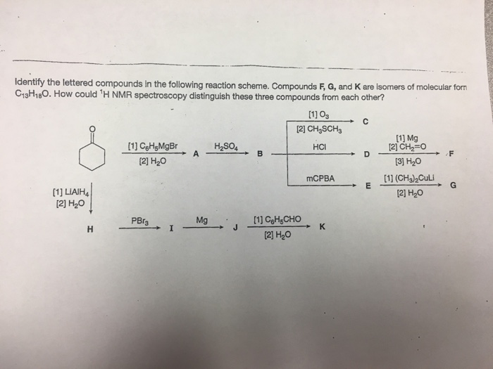 Solved Identify the lettered compounds in the following | Chegg.com