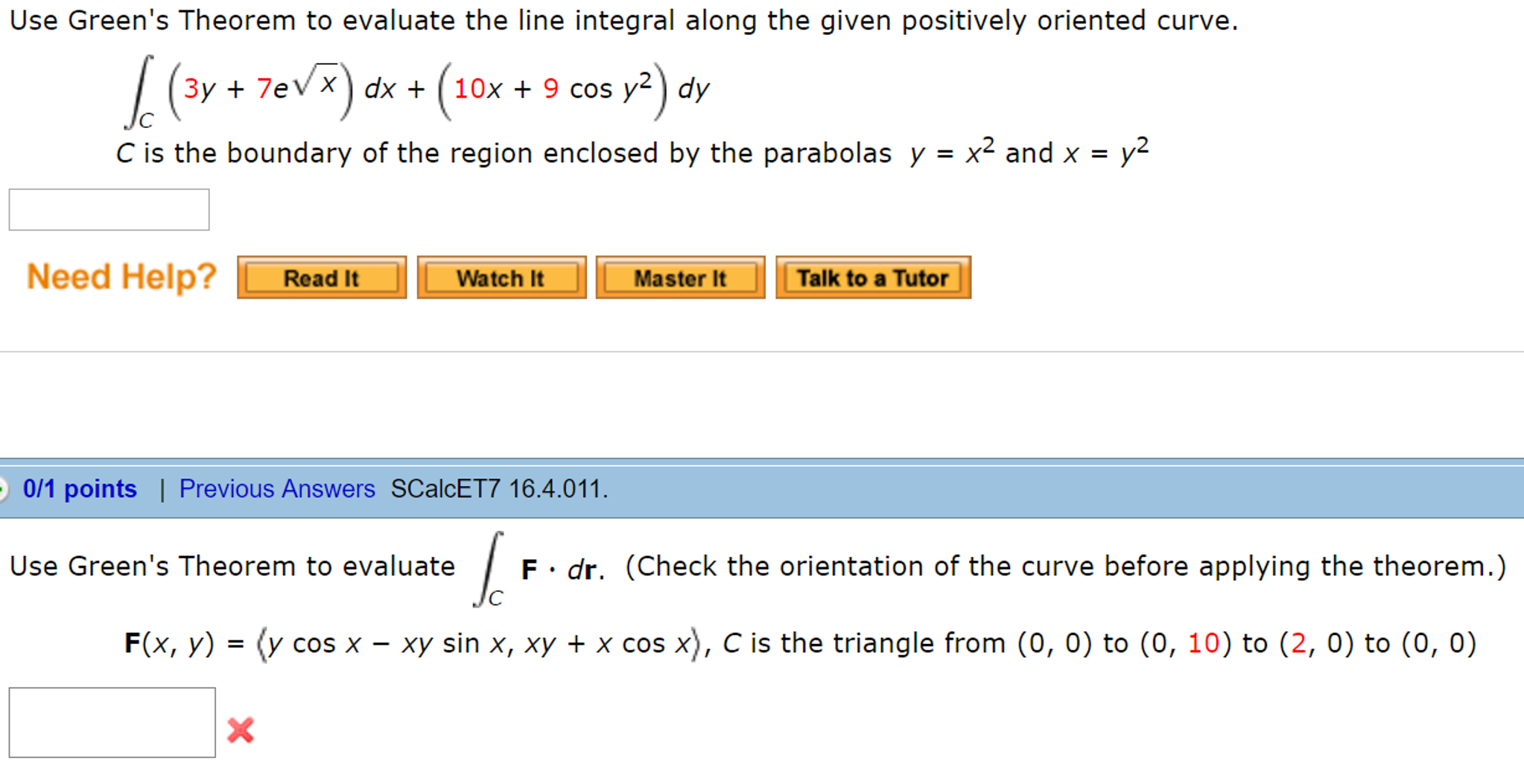 Solved Use Green's Theorem to evaluate the line integral | Chegg.com