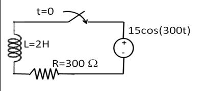 Solved Determine the current transients for the circuit | Chegg.com