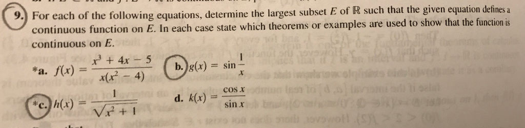 Solved For each of the following equations, determine the | Chegg.com