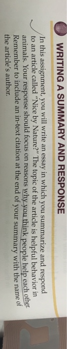 In this assignment, you will write an essay in which | Chegg.com