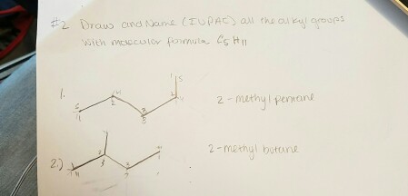 Solved Name and Draw (IUPAC) all the alkyl groups with | Chegg.com
